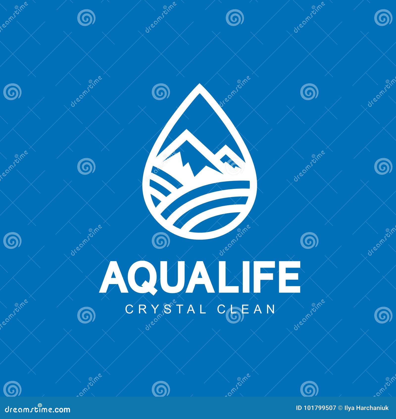 Modern Vector Professional Sign Logo Aqua Life Editorial Photography ...