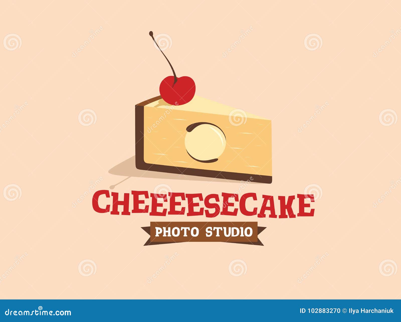 Modern Vector Professional Sign Logo Cheesecake Photo Stock ...