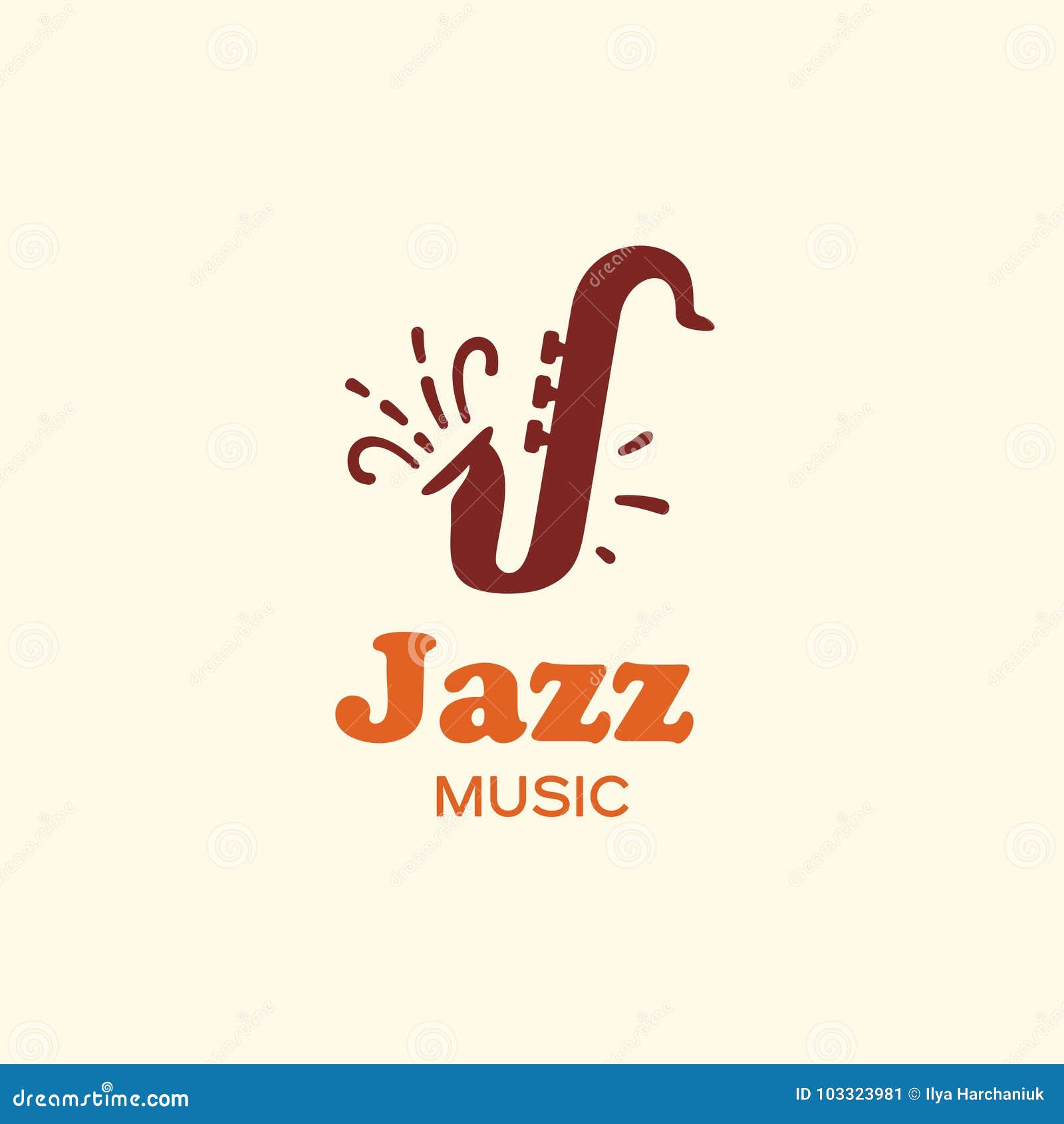 Modern Vector Professional Sign Logo Jazz Music Stock Illustration ...