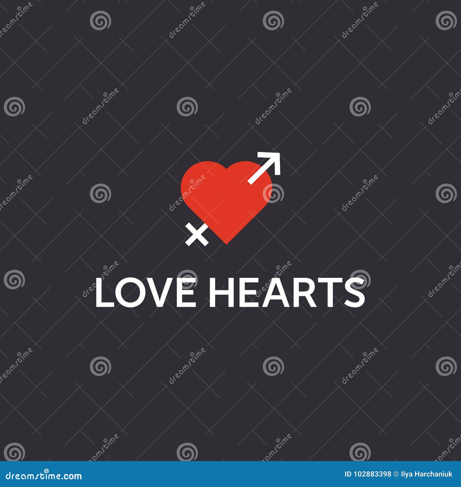 Modern Vector Professional Sign Logo Love Hearts Stock Illustration ...