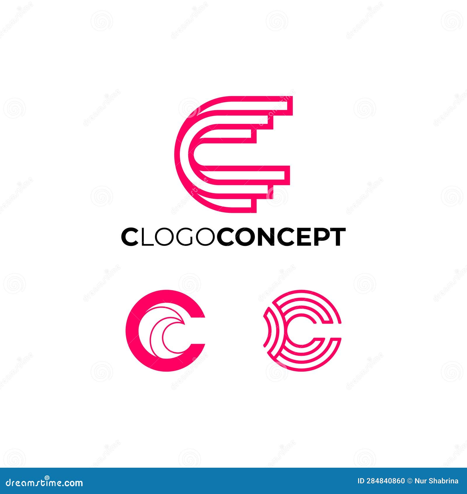 Modern Vector Set of Creative Monogram Letter C Logo Design Template ...