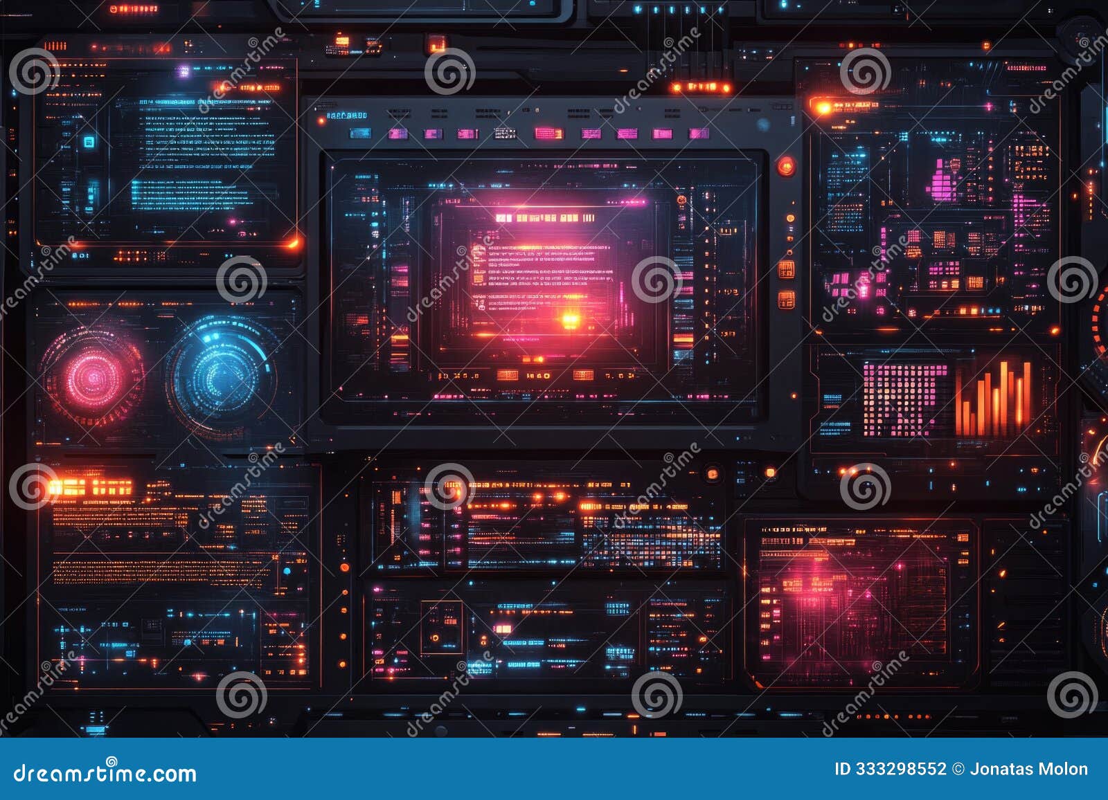 Modern Vector Set for User Interface HUD: Frames, Windows, an Stock ...