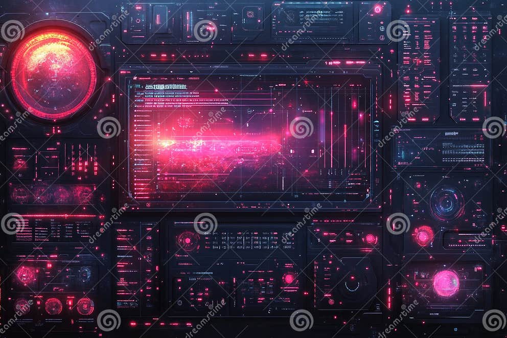 Modern Vector Set for User Interface HUD: Frames, Windows, an Stock ...