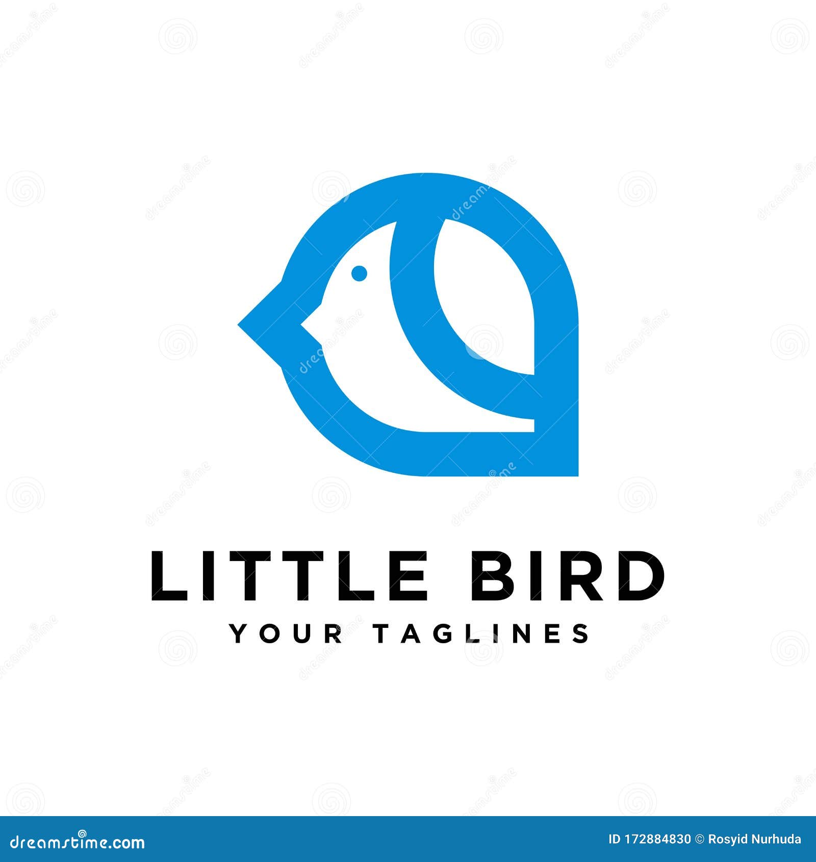 Modern Vector Simple Bird Logo Stock Vector - Illustration of element ...
