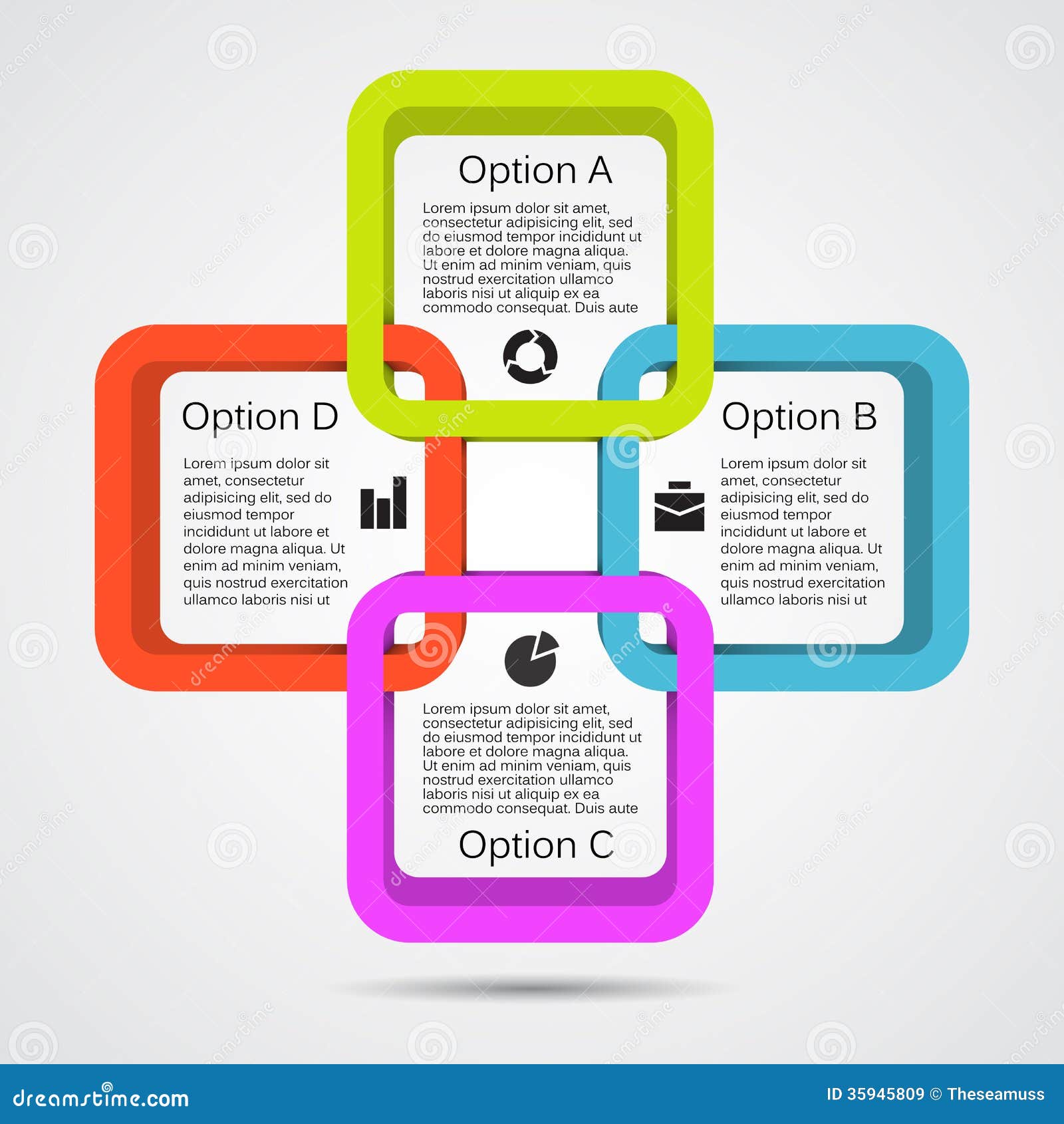 Modern Vector Template for Your Business Project Stock Vector ...