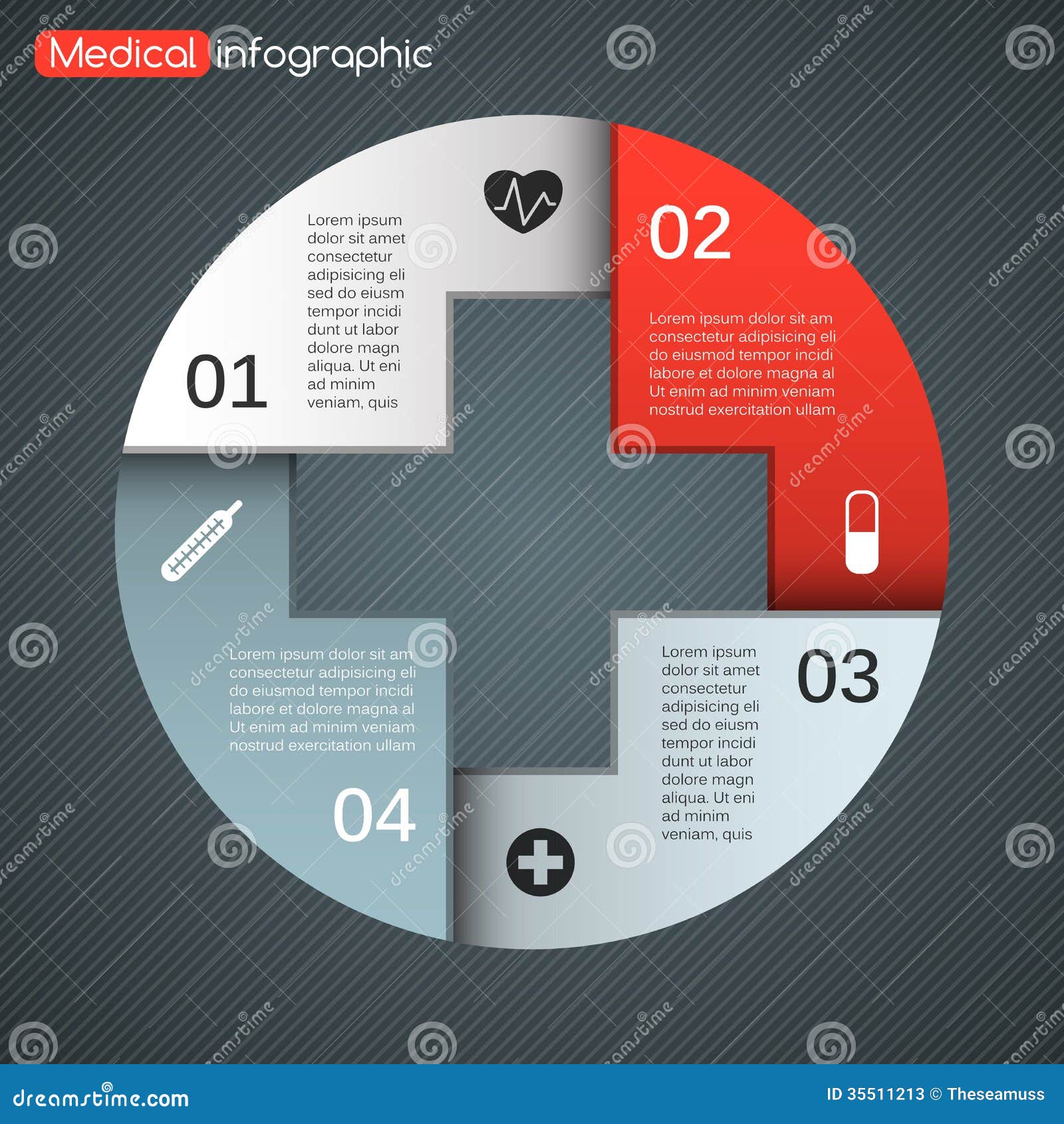 Modern Vector Template for Your Medical Project Stock Vector ...