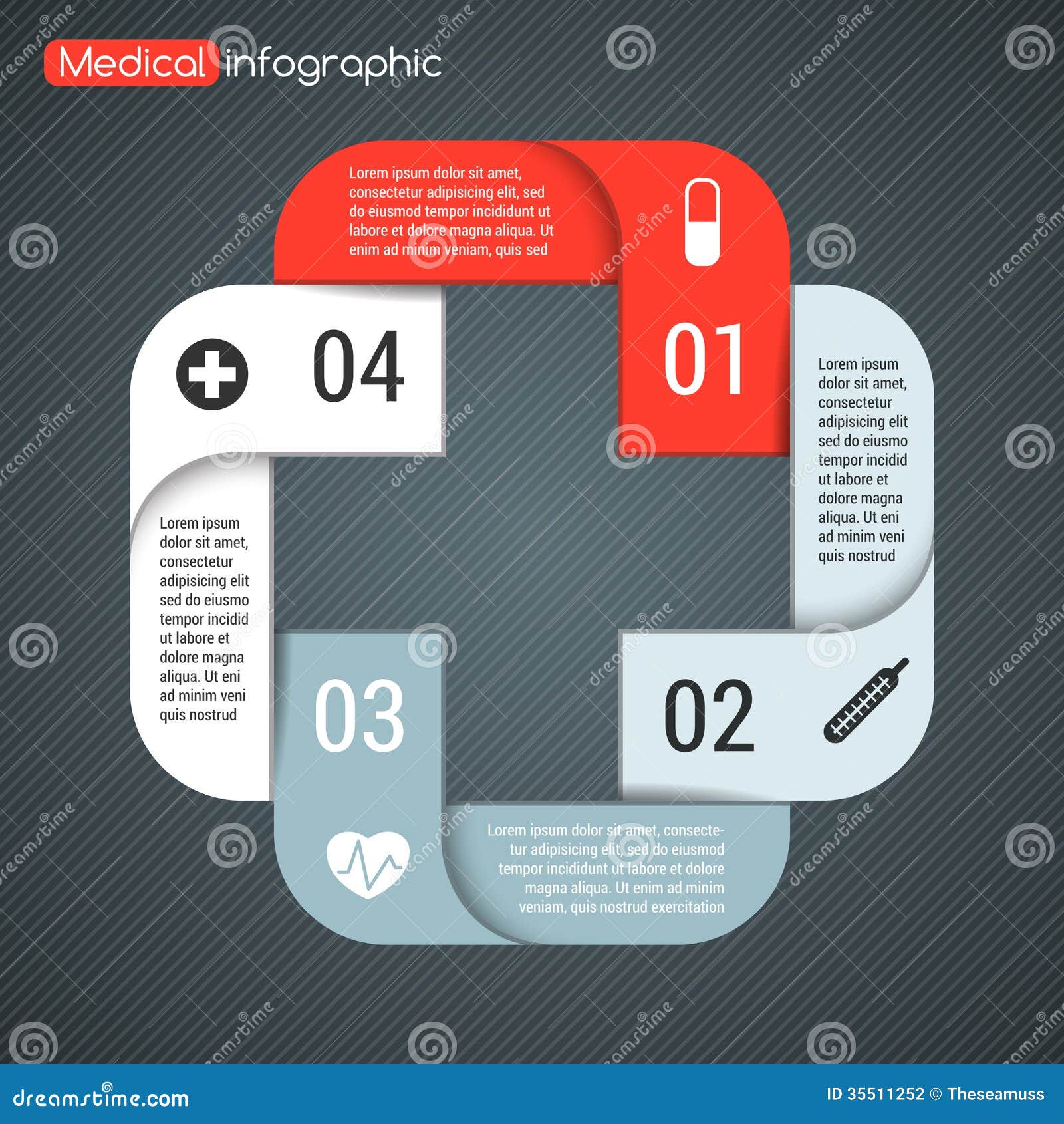 Modern Vector Template for Your Medical Project Stock Vector ...