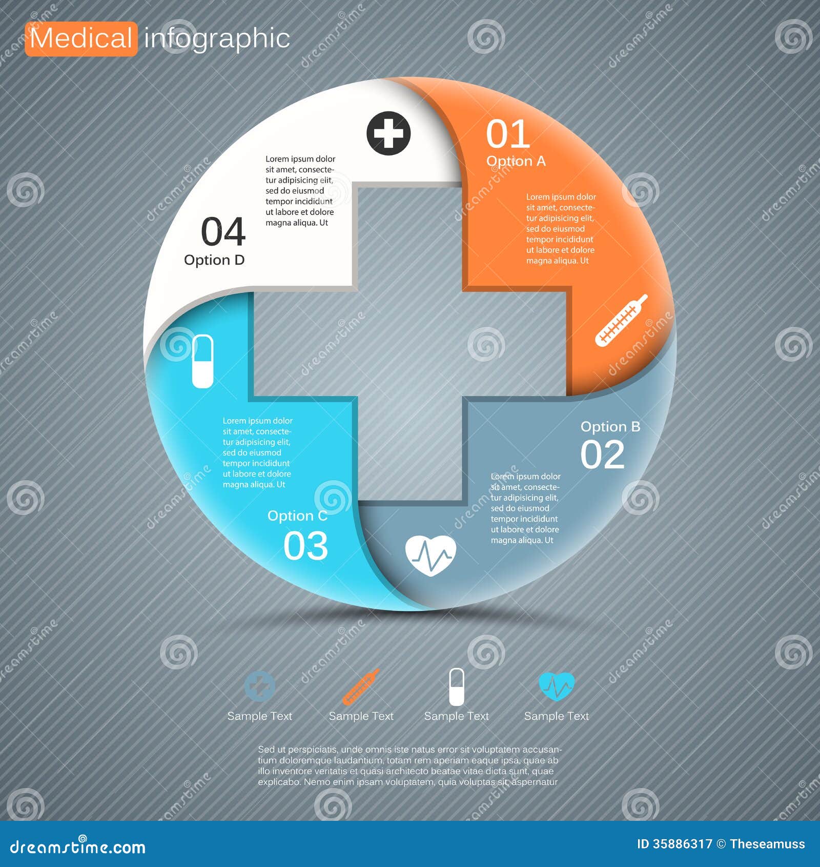 Modern Vector Template for Your Medical Project Stock Vector ...