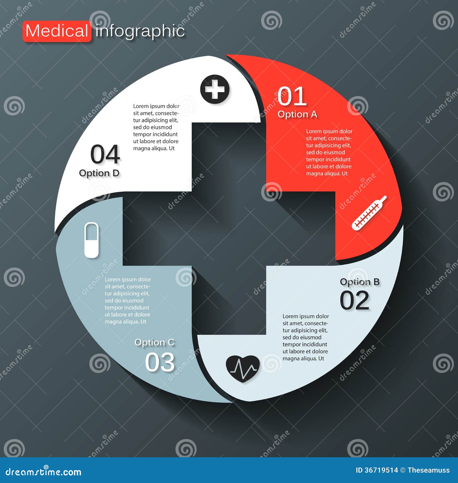 Modern Vector Template for Your Medical Project Stock Vector ...