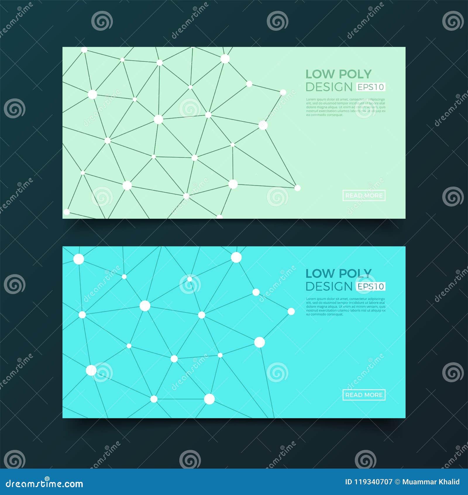 Modern Vector Templates. Abstract Geometric Background With Connected ...