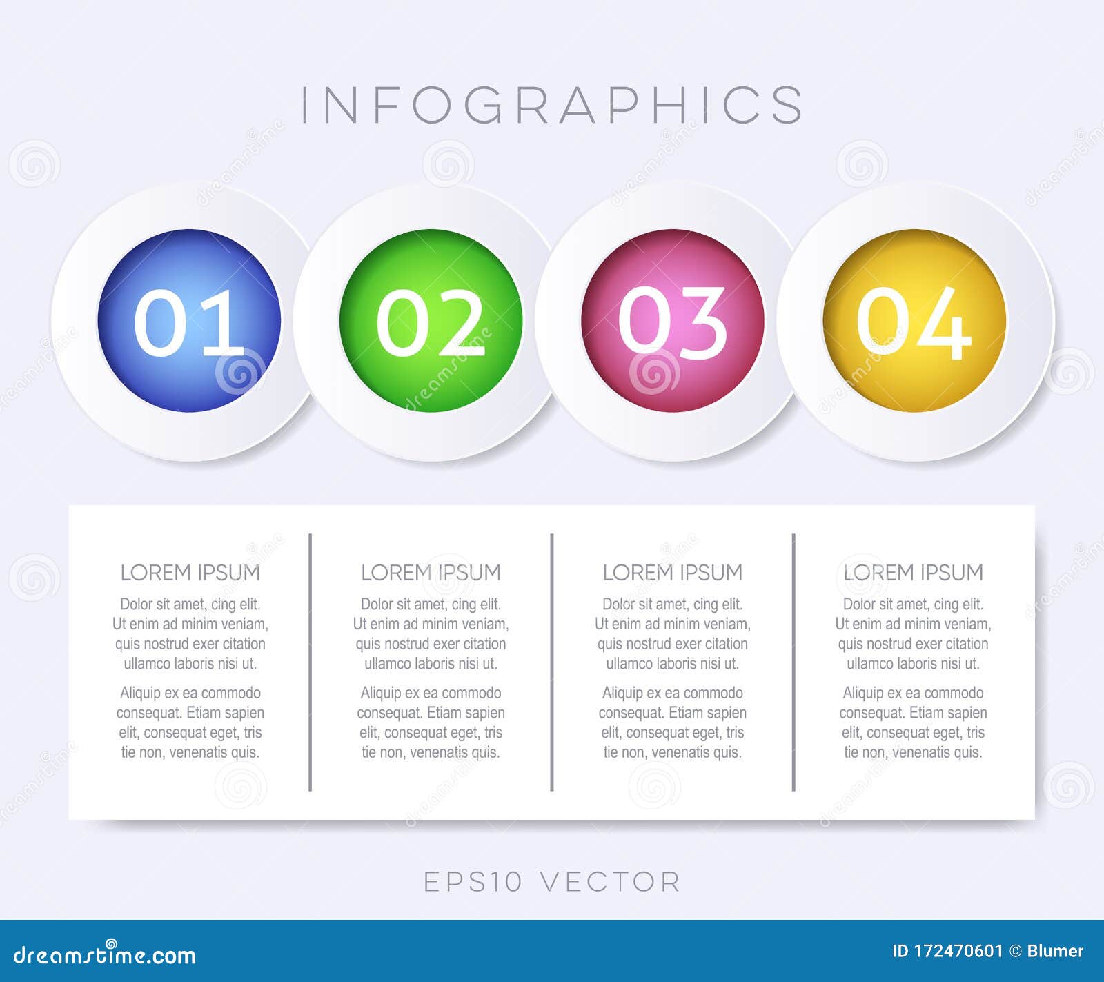 Modern Vector Website Option Banners Clean Design Stock Vector ...