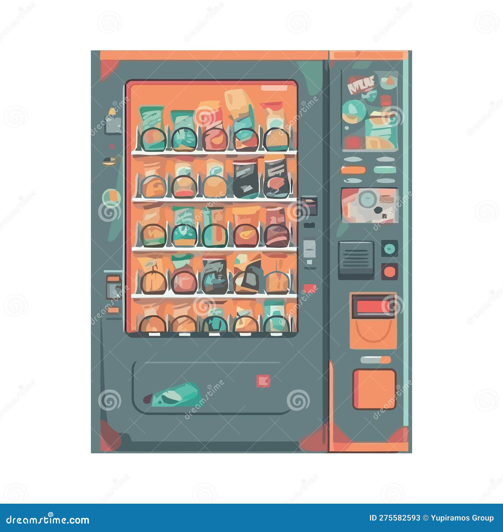 Modern Vending Machine with Snacks Stock Vector - Illustration of ... Modern Vending Machine with Snacks Stock Vector - Illustration of ...