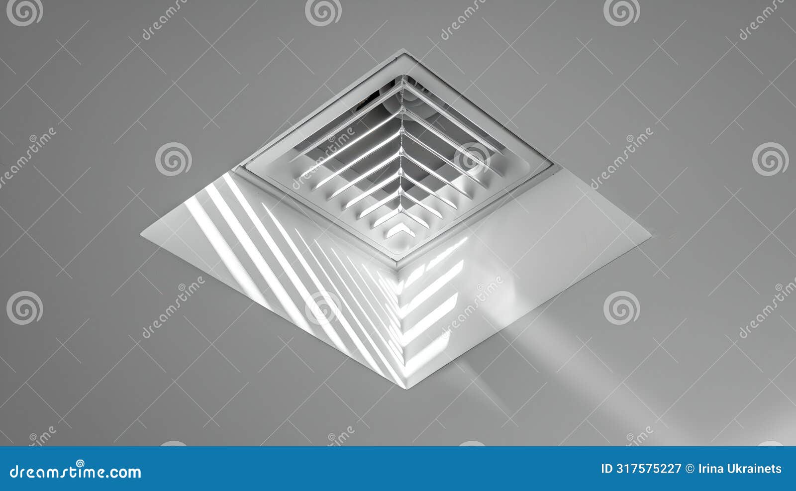 Modern Ventilation Grill on Ceiling, Simple Design Style. Efficient Air ...
