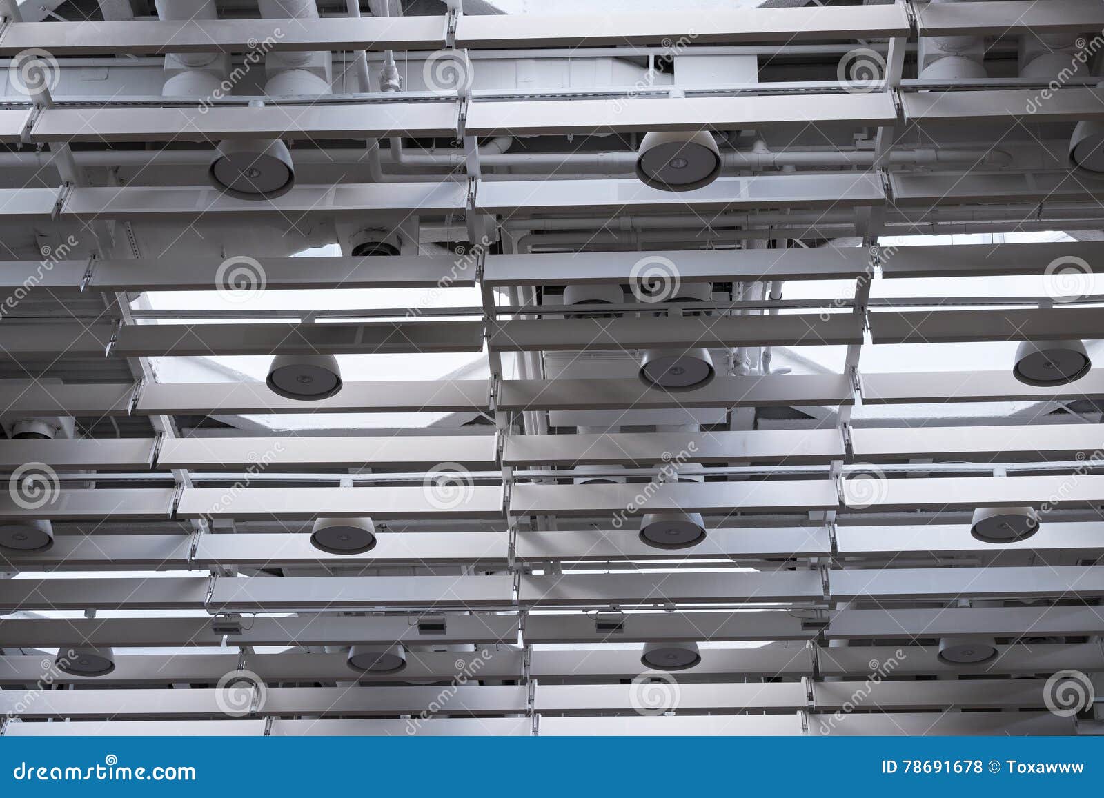 Modern Ventilation System in a Hall Stock Photo - Image of conditioner ...