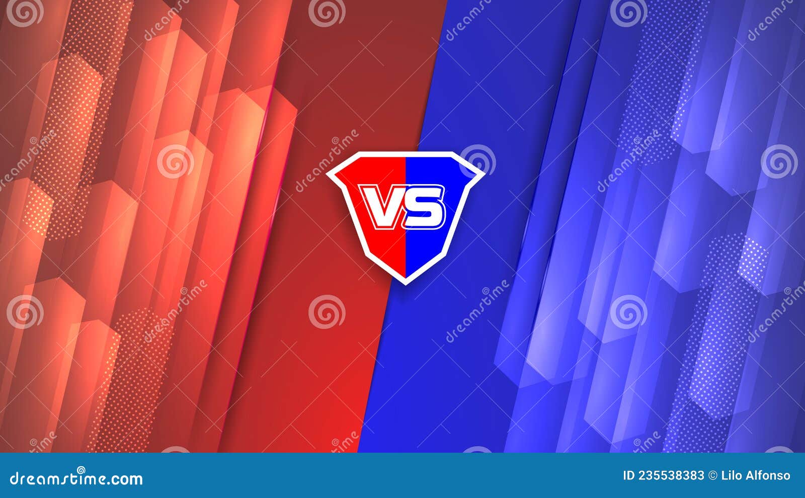 Modern Versus Battle Background. Vs Battle Headline With Lightning Bolt ...