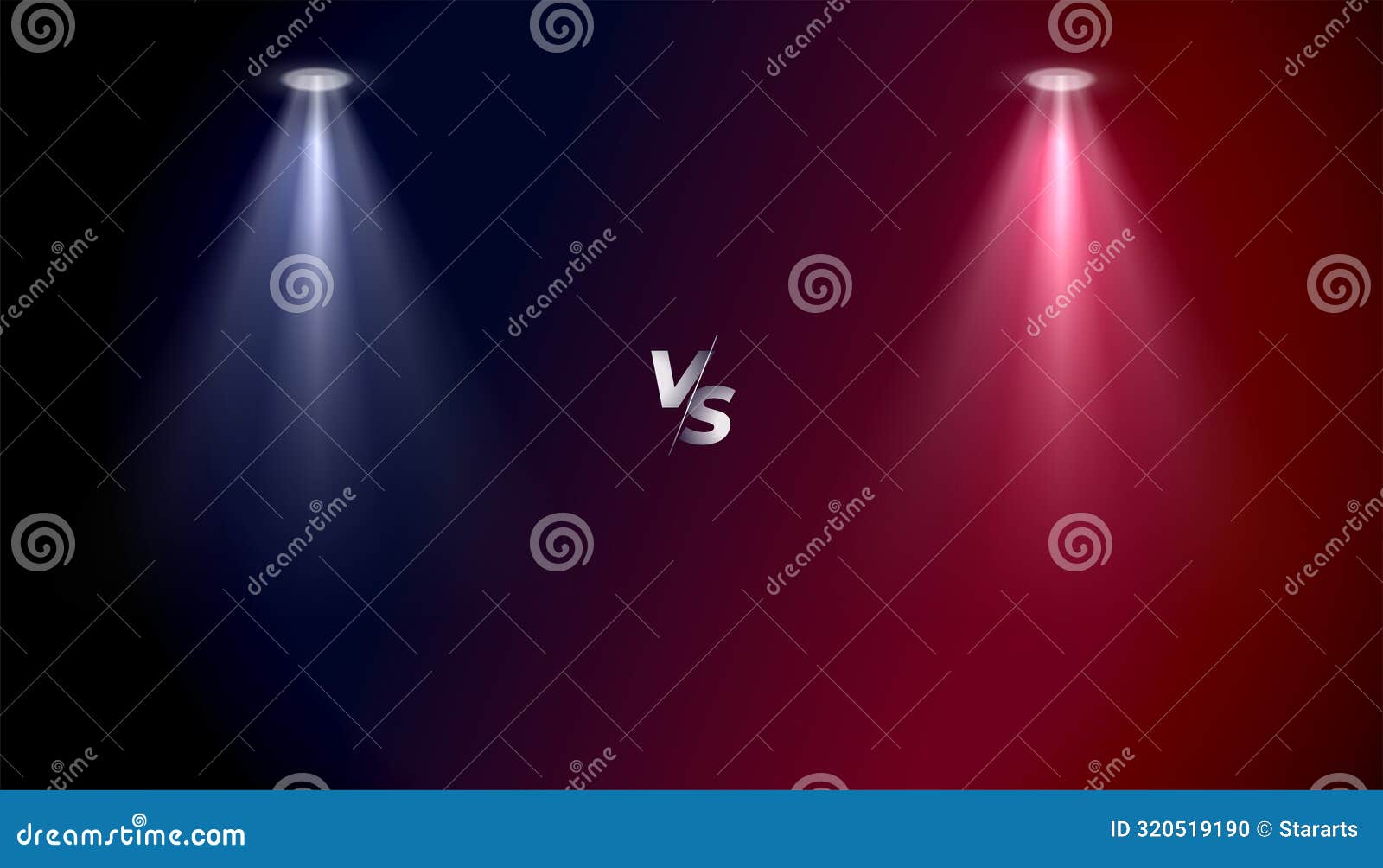 Modern Versus Vs Championship Banner with Spot Light Effect Stock ...