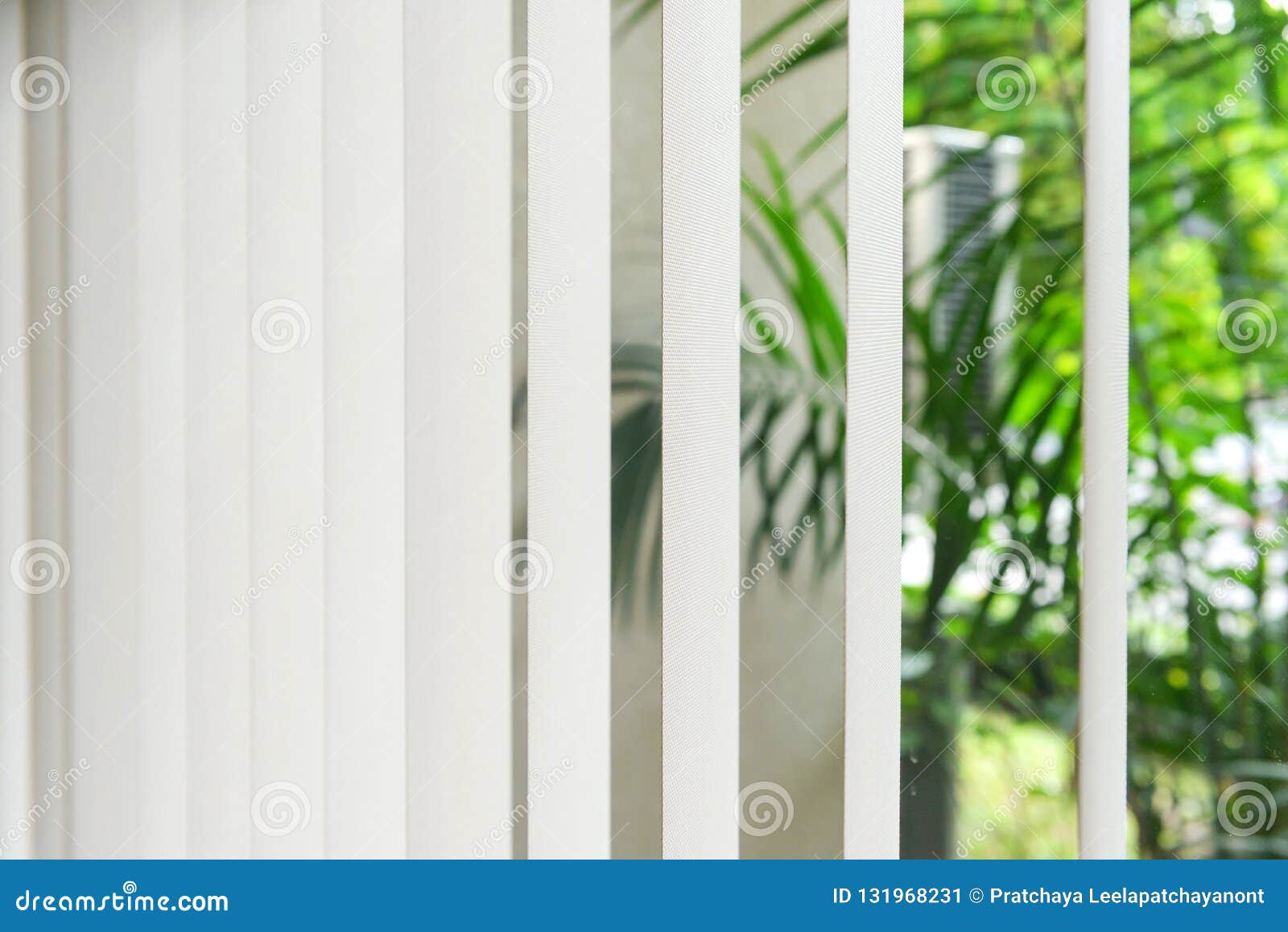 Modern Vertical Fabric Blinds on the Window Stock Image - Image of ...