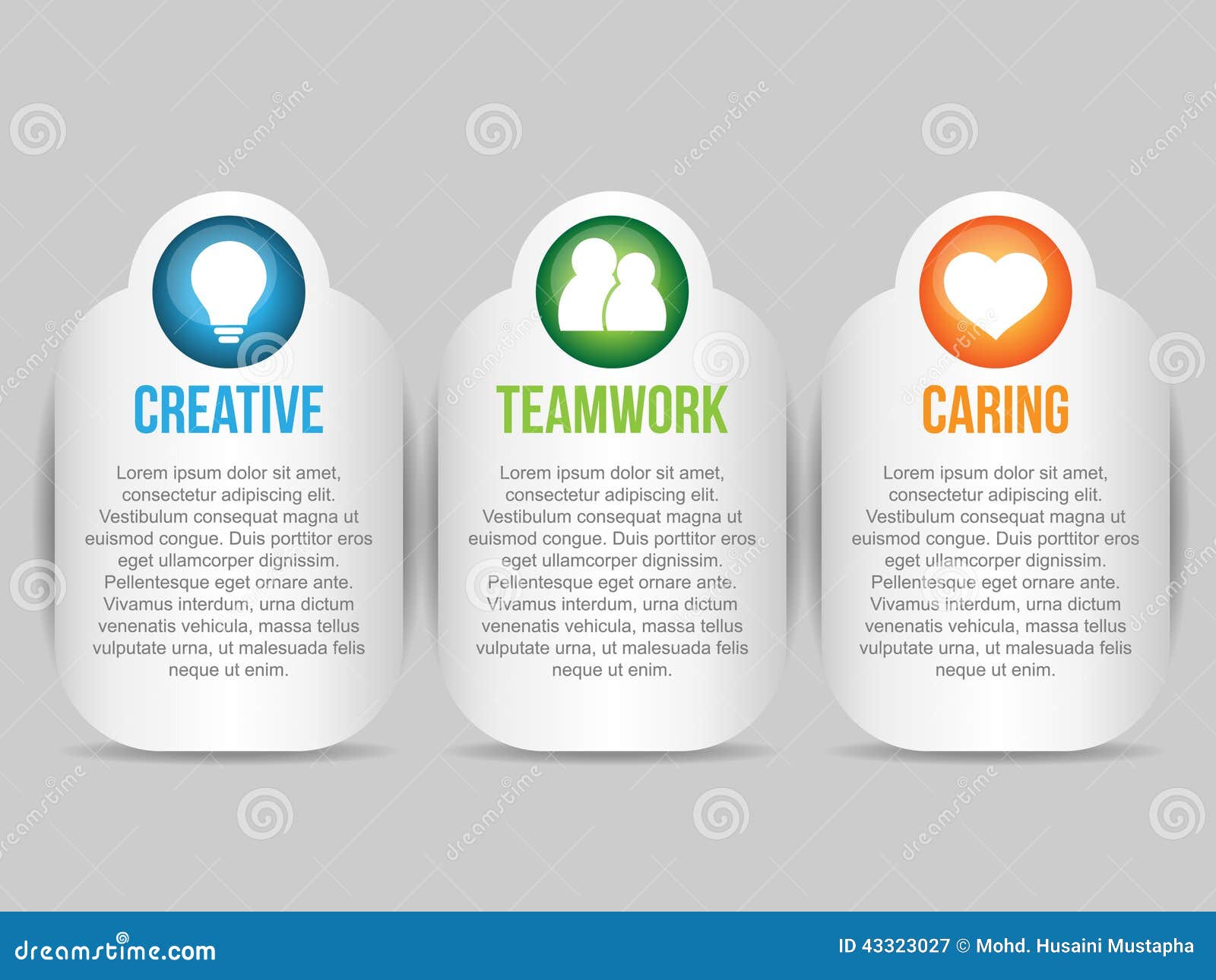 Modern Vertical Web Banner with Icon Stock Vector - Illustration of ...