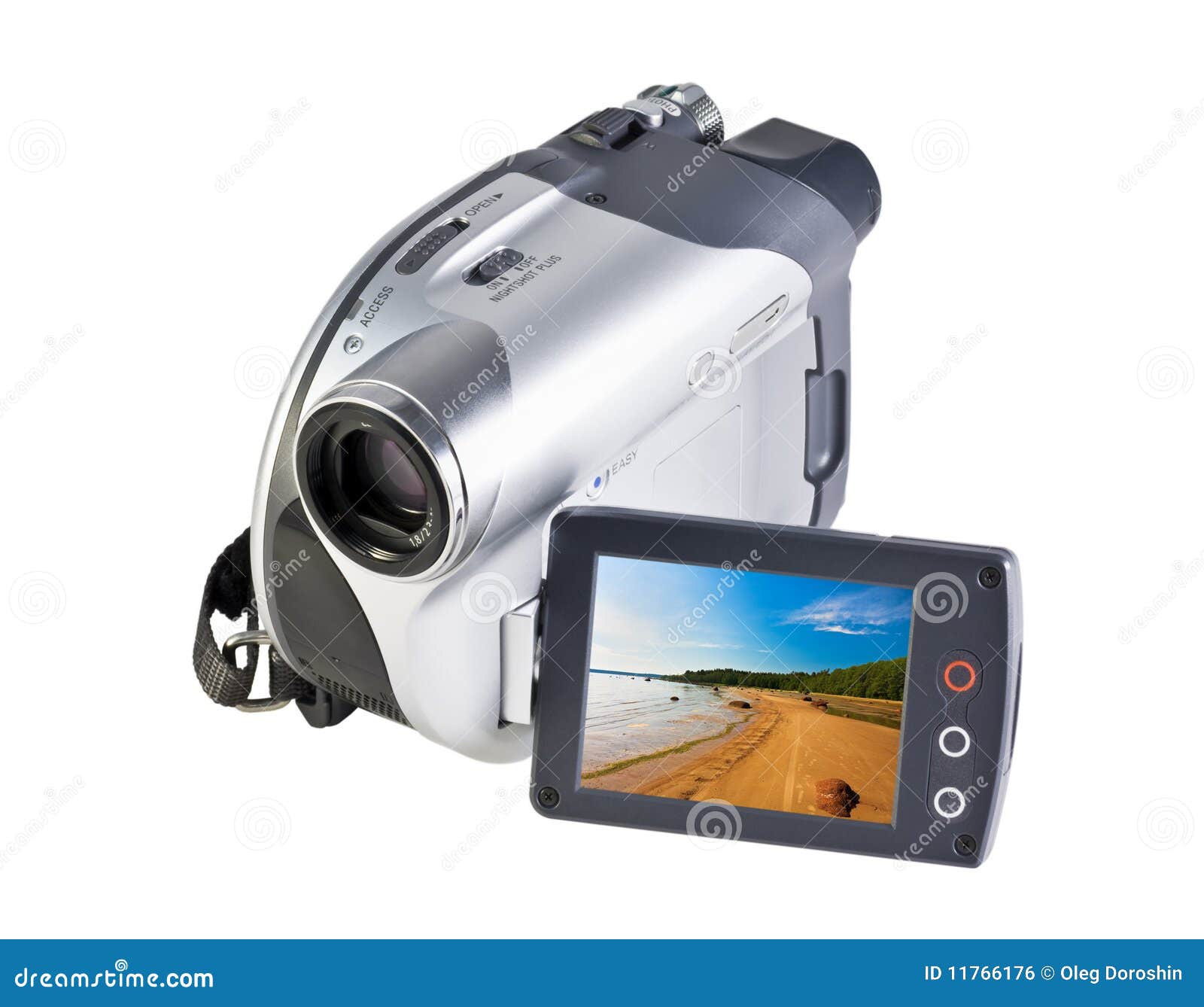 Modern video camera stock photo. Image of equipment, copy - 11766176