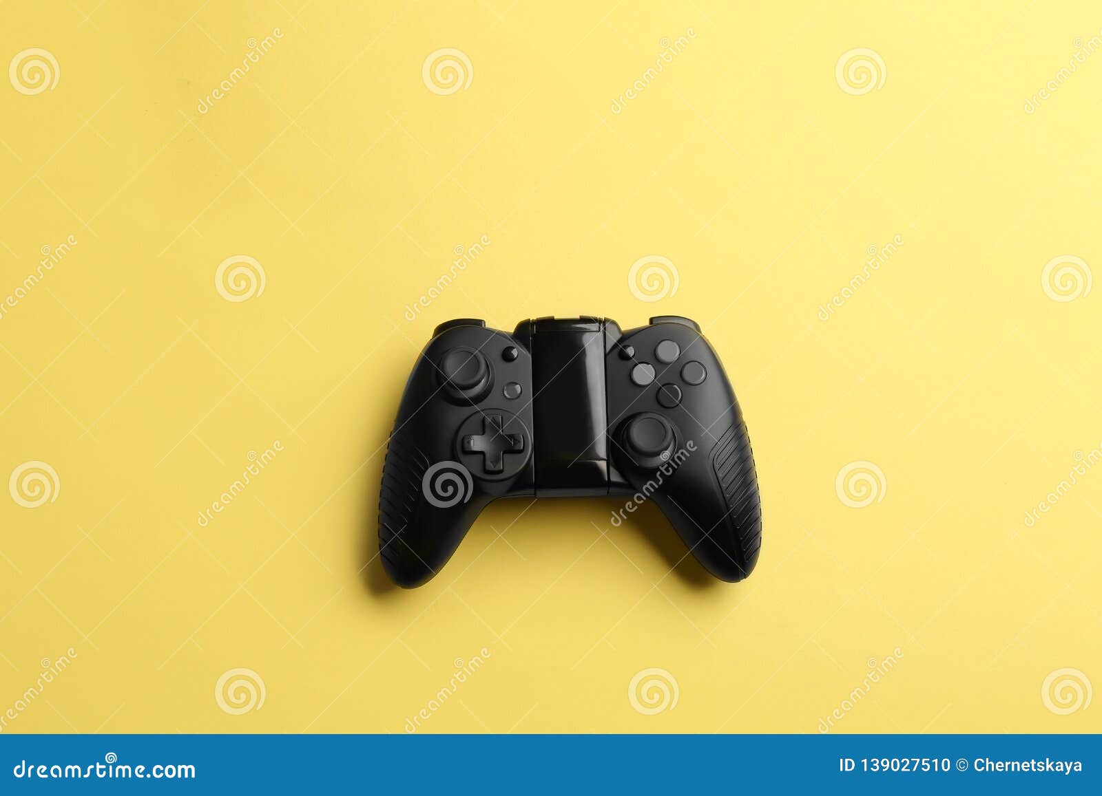 Modern Video Game Controller on Color Background Stock Photo - Image of ...