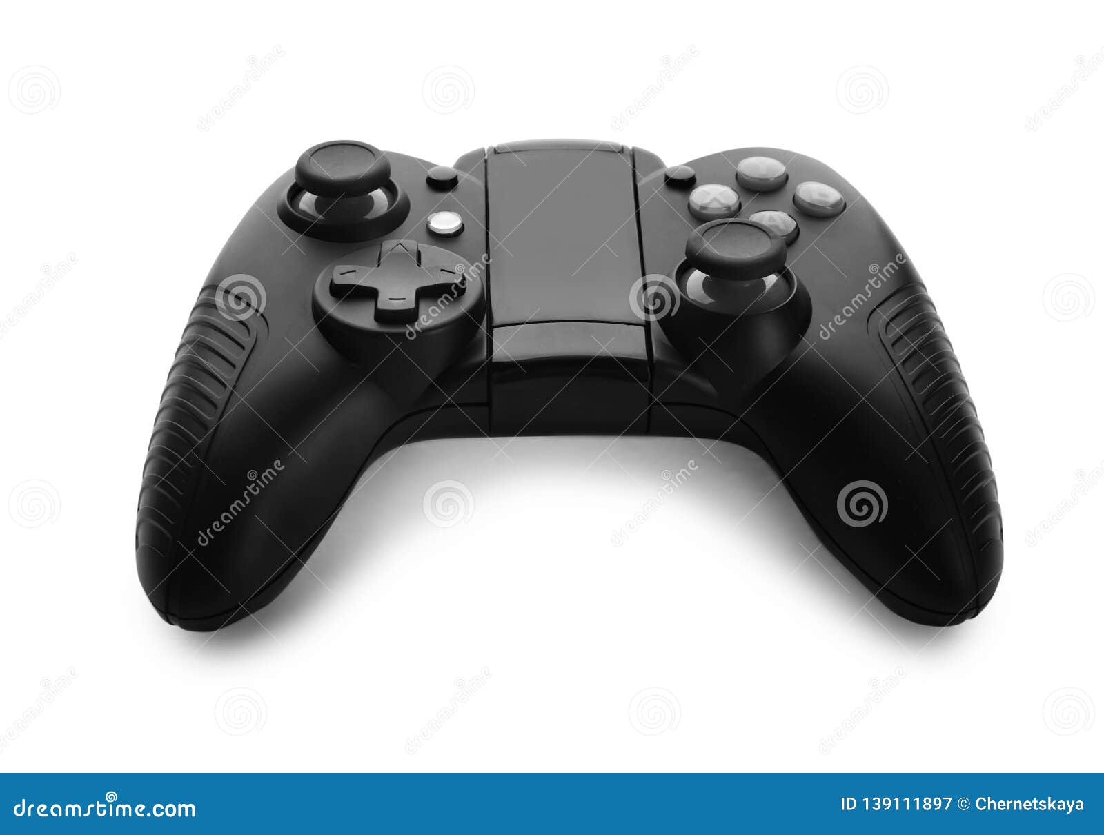 Modern Video Game Controller on White Stock Image - Image of playing ...