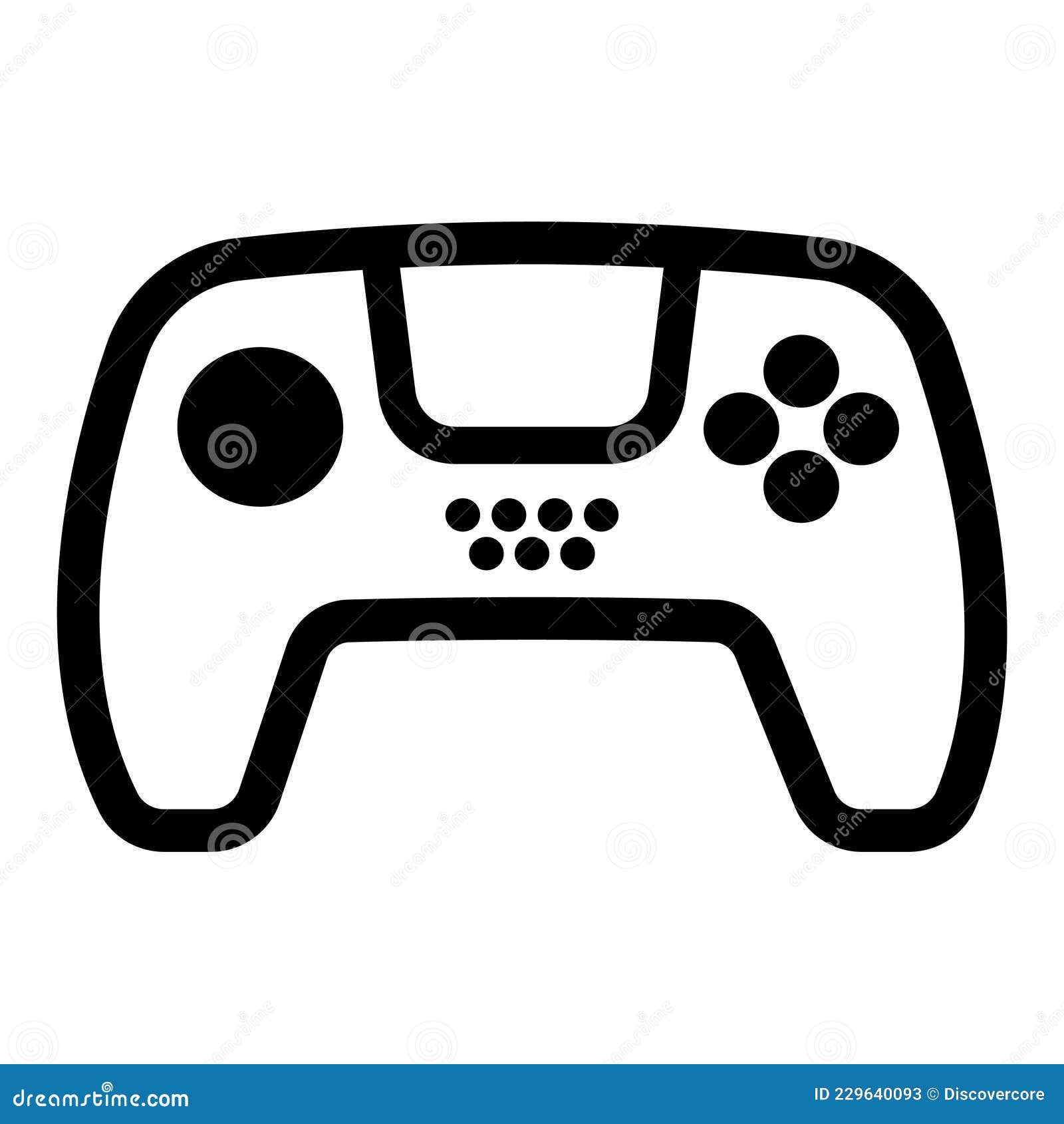 PS5 Controller, Icon Vector Illustration | CartoonDealer.com #261375398