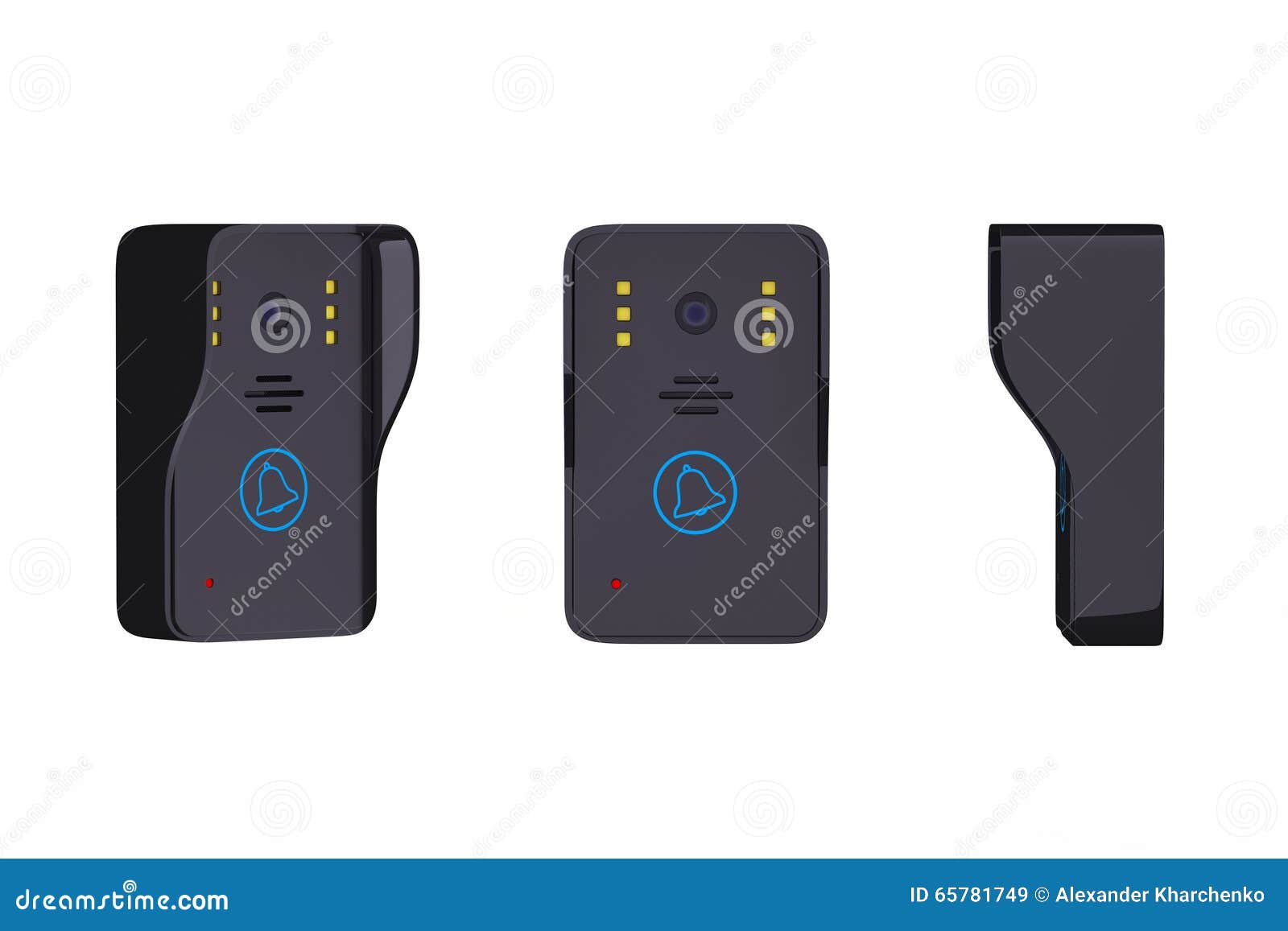 Modern Video Intercom stock image. Image of enter, hear - 65781749