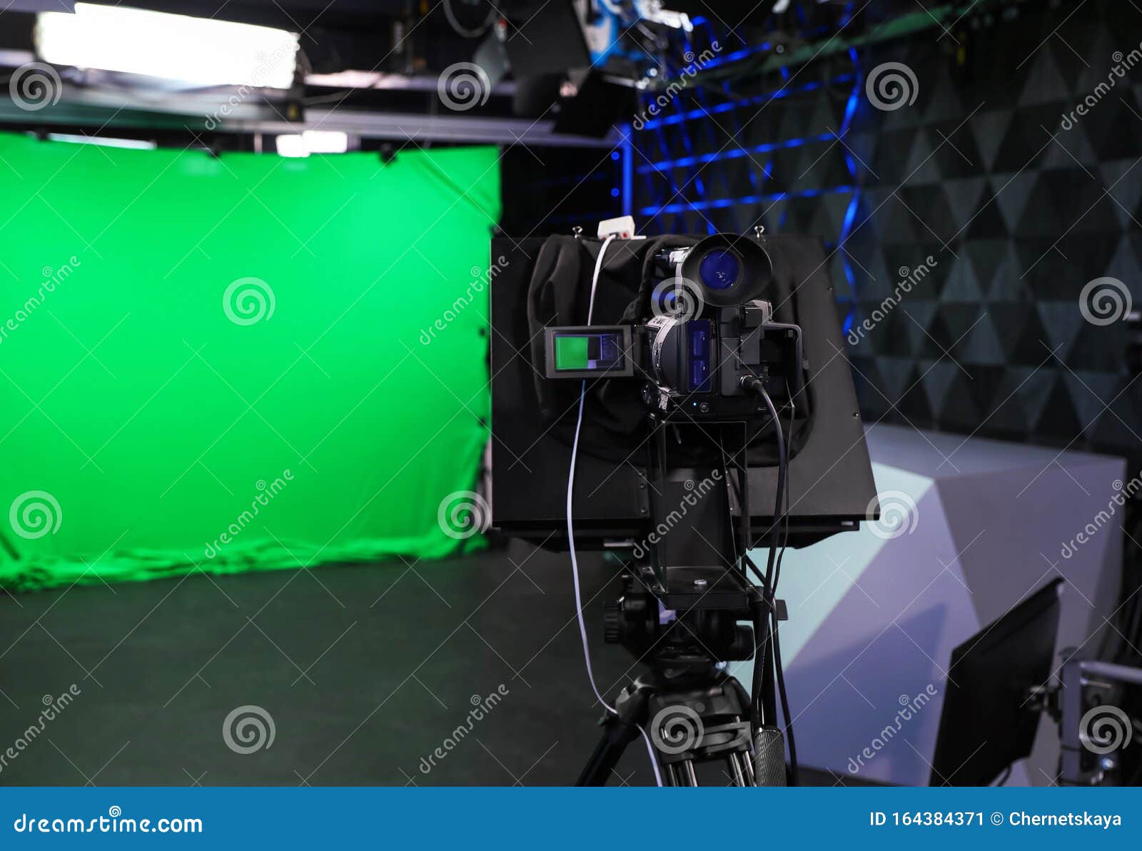 Modern Video Recording Studio with Professional Equipment Stock Image ...