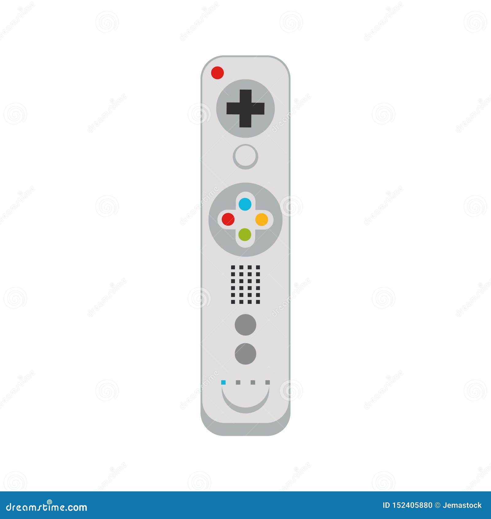 Modern Videogame Remote Control Isolated Device Stock Vector ...