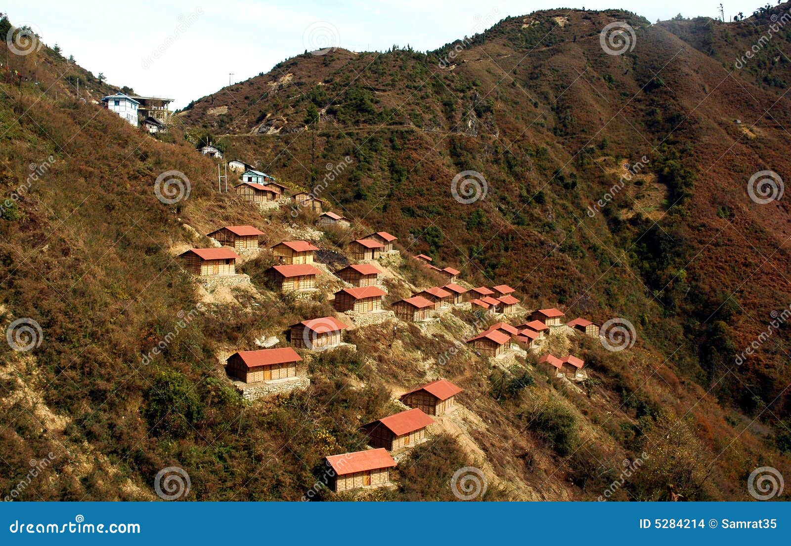 The modern village stock photo. Image of houses, asia - 5284214