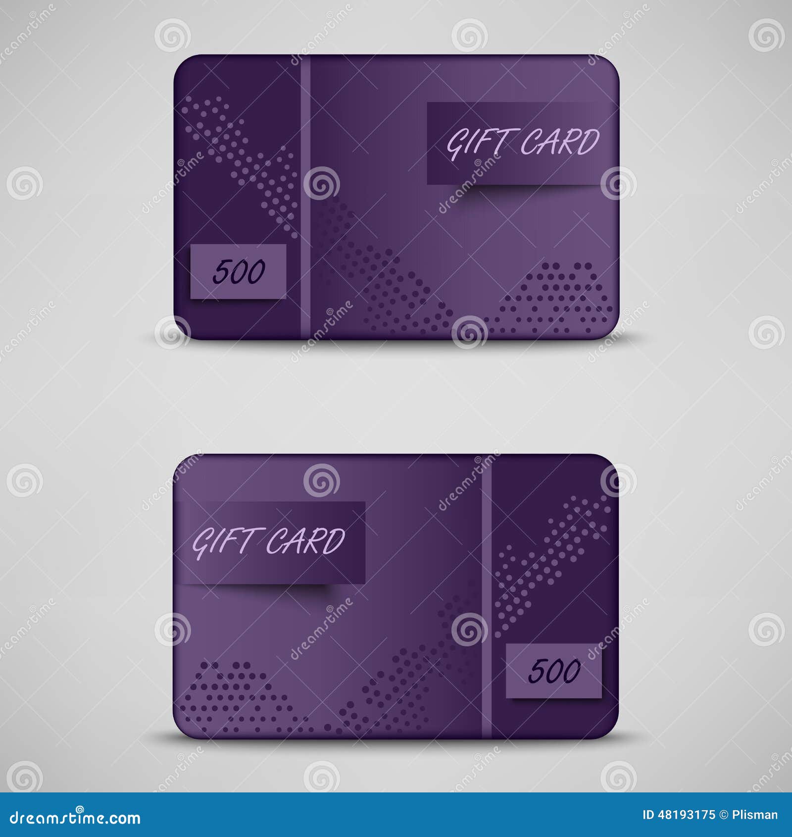 Modern Violet Gift Card Template Stock Vector - Illustration of event ...