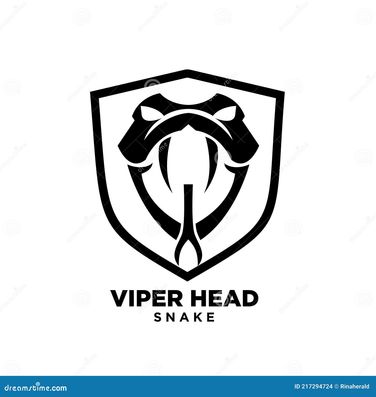 Modern Viper Head with Initial V Logo Icon Design Vector Stock Vector ...