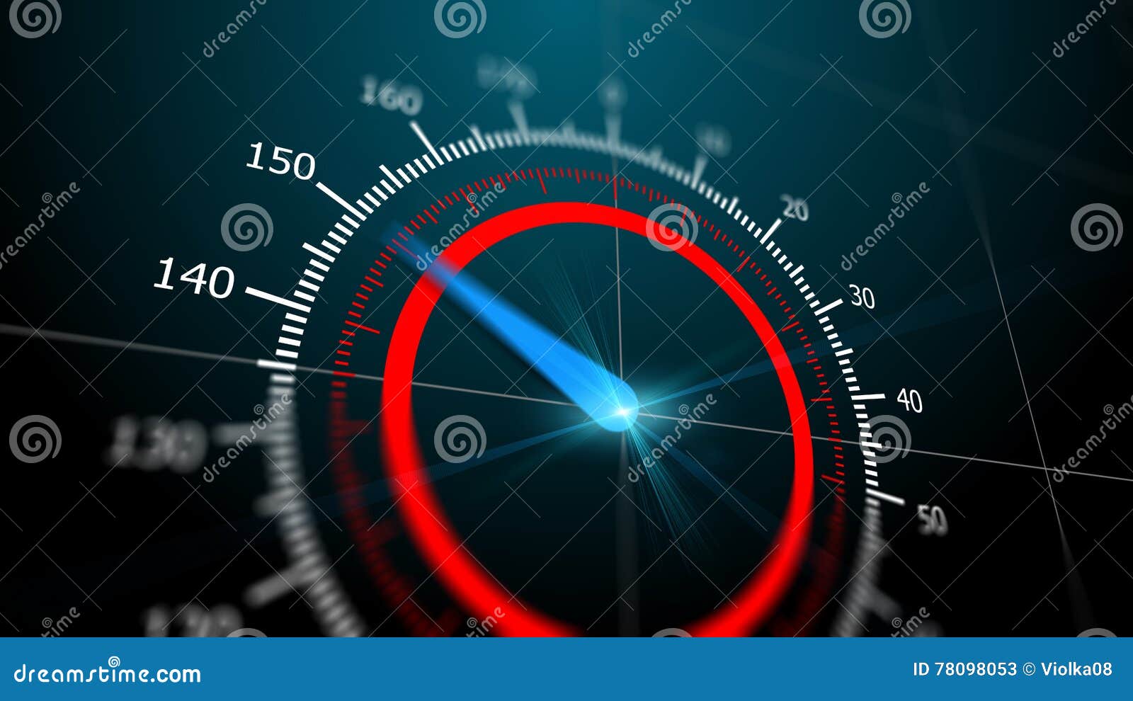 Modern Car Speedometer And Rpm Gauge. Racing Background. Vector ...