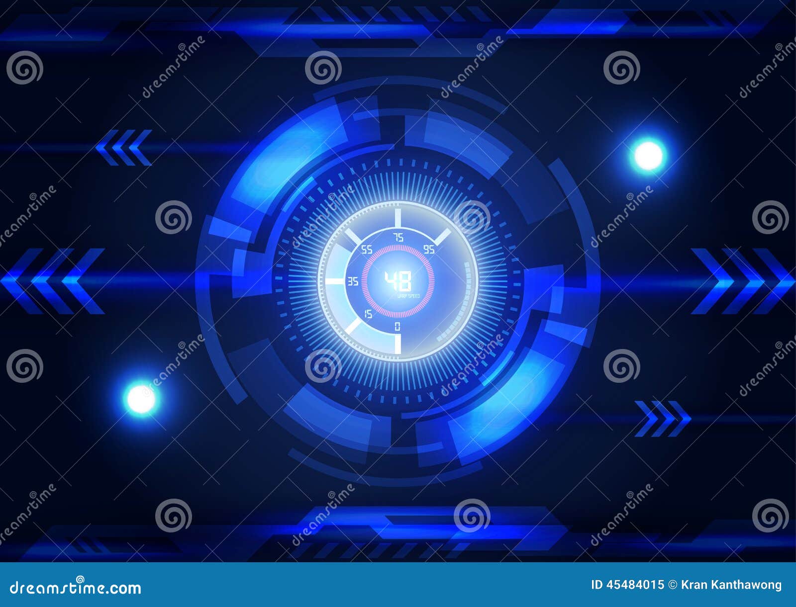 Modern Virtual Technology Background Interface Stock Vector ...