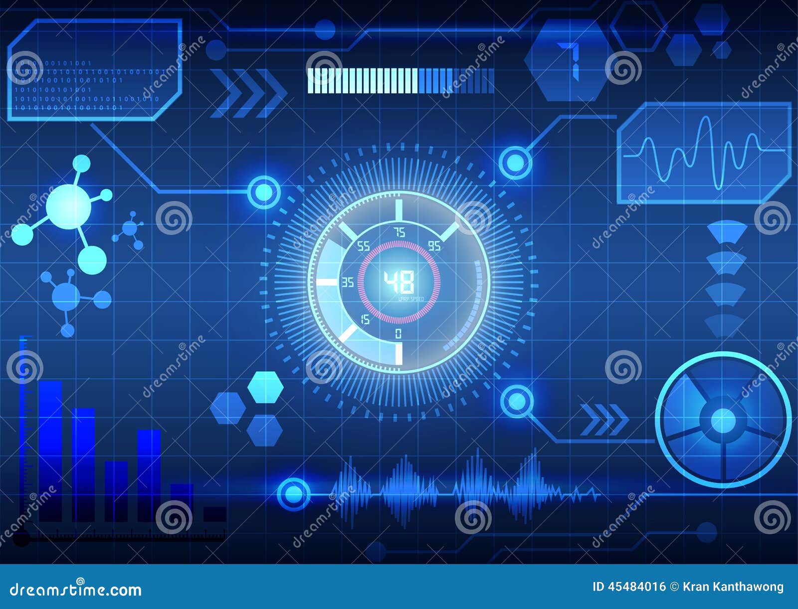 Modern Virtual Technology Background Stock Illustrations – 107,560 ...