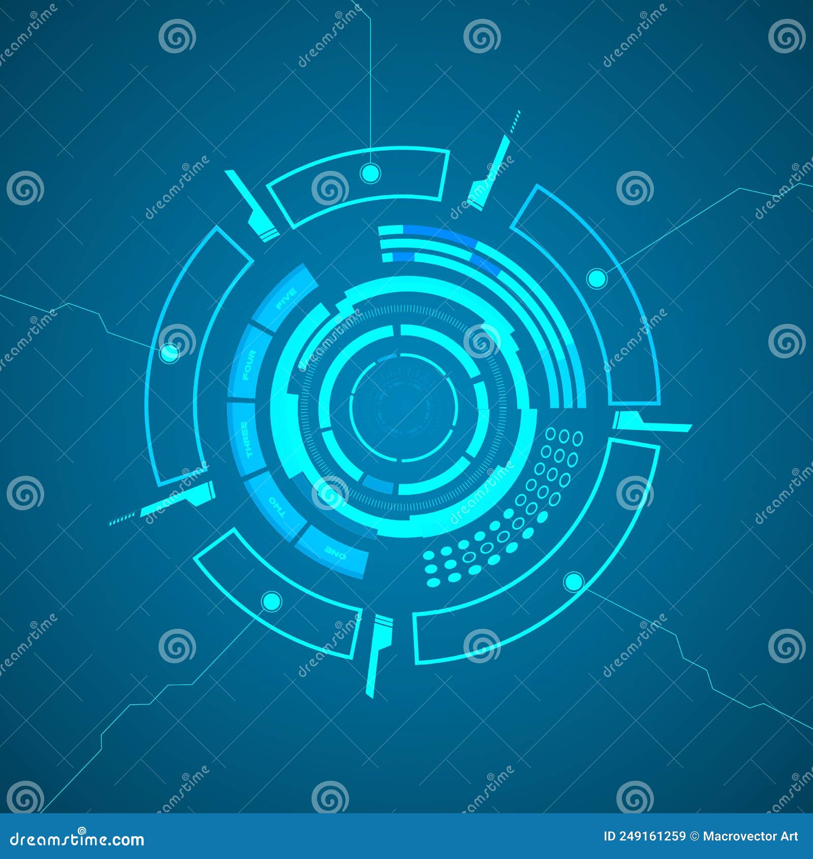Modern Virtual Technology Background Poster Stock Vector - Illustration ...