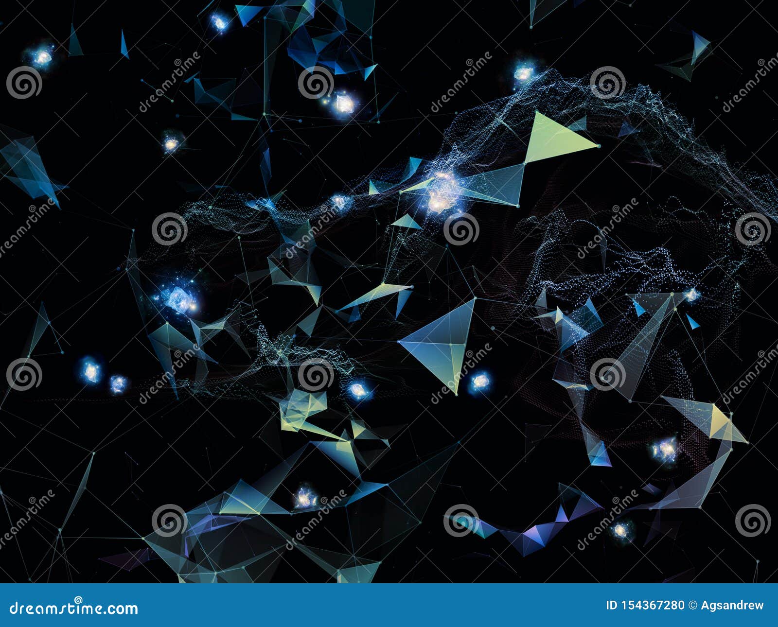 Modern Virtual World stock illustration. Illustration of glow - 154367280