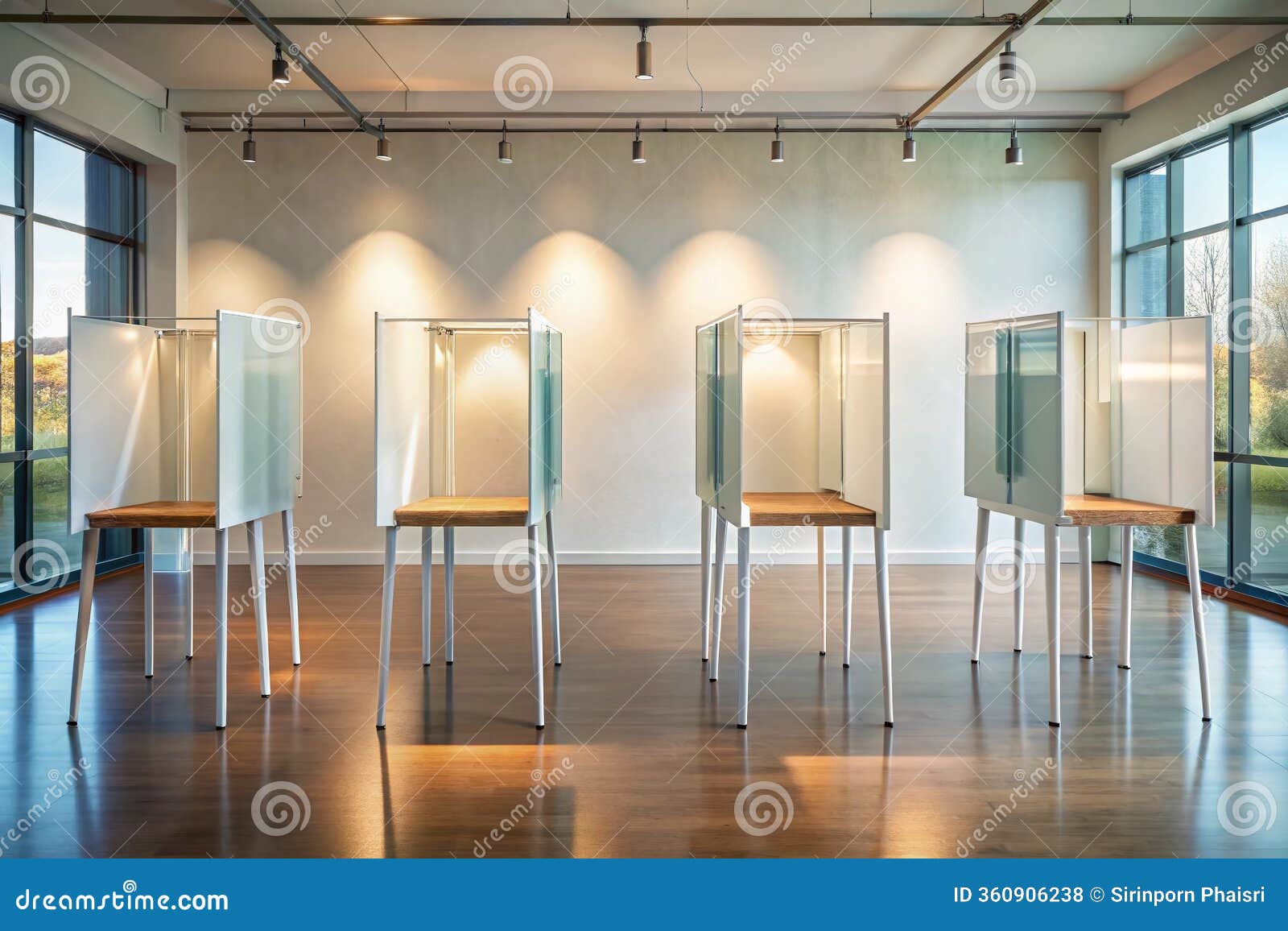 Modern Voting Booth Design Ensuring Secrecy And Privacy For A Smooth And Trustworthy Election ...