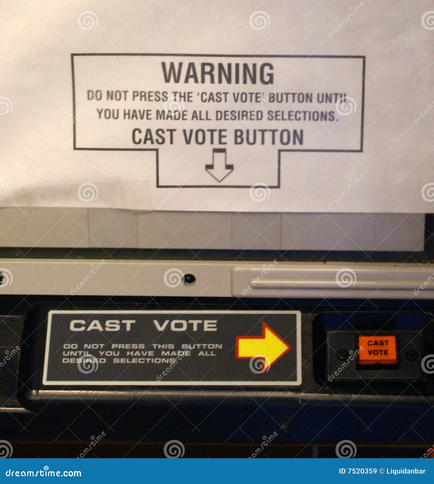 Modern Voting Machine stock image. Image of button, election - 7520359