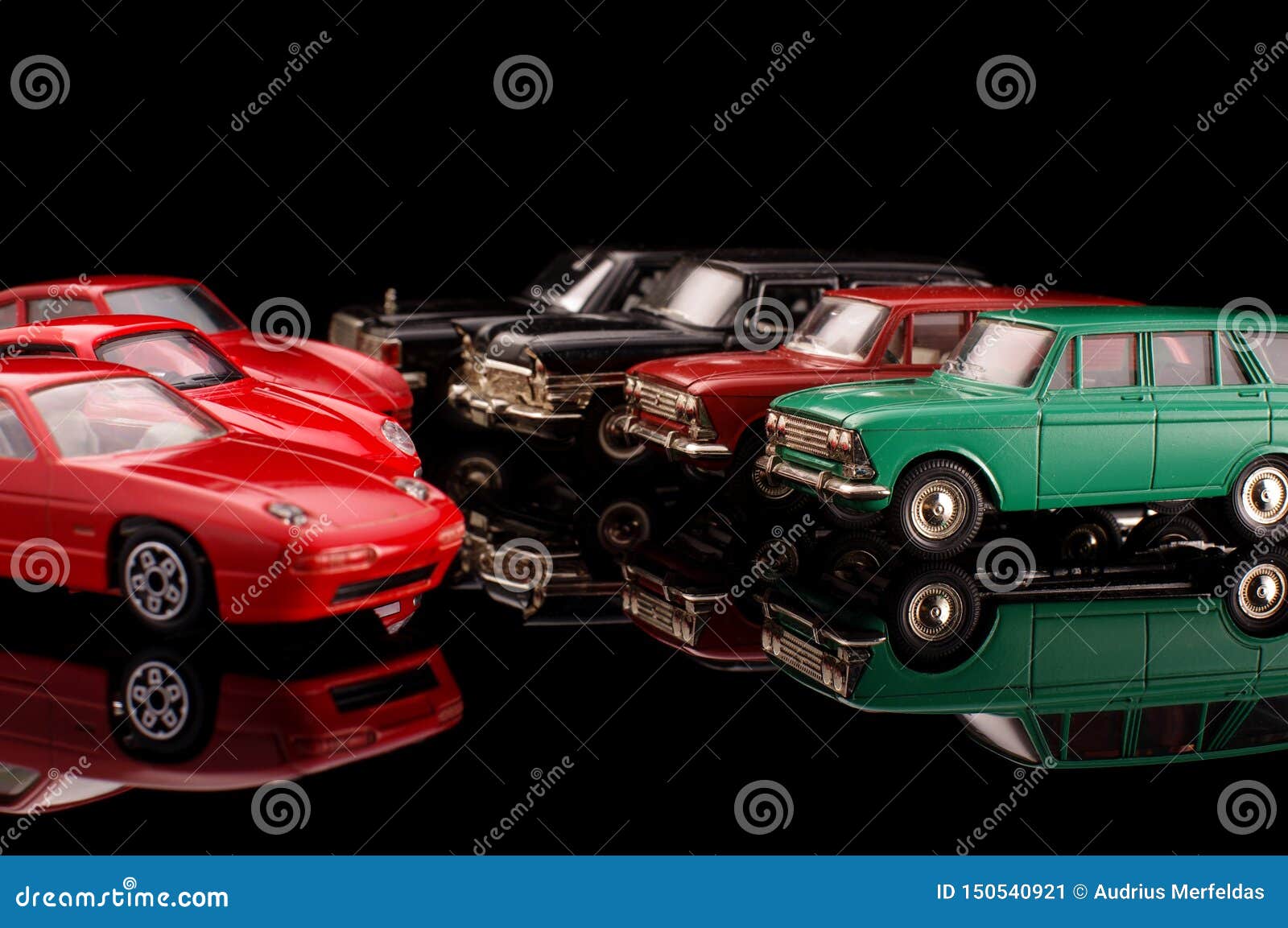 Modern Vs Vintage Die Cast Car Model Collections Stock Image - Image of ...