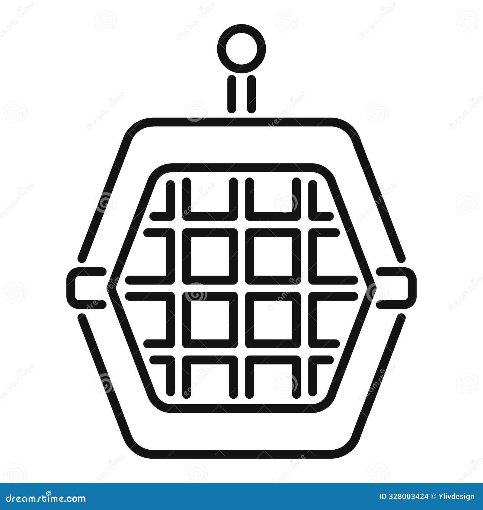 Modern Waffle Seamless Pattern. Waffled Ornamental Ropes Background ...