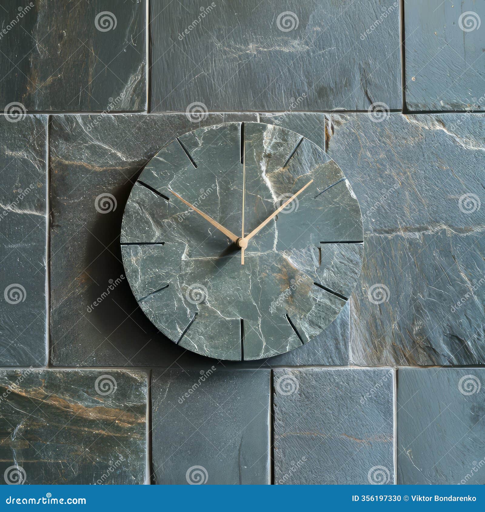 Modern Wall Clock in Minimalist Style with Smooth Hands and a Dial Made ...