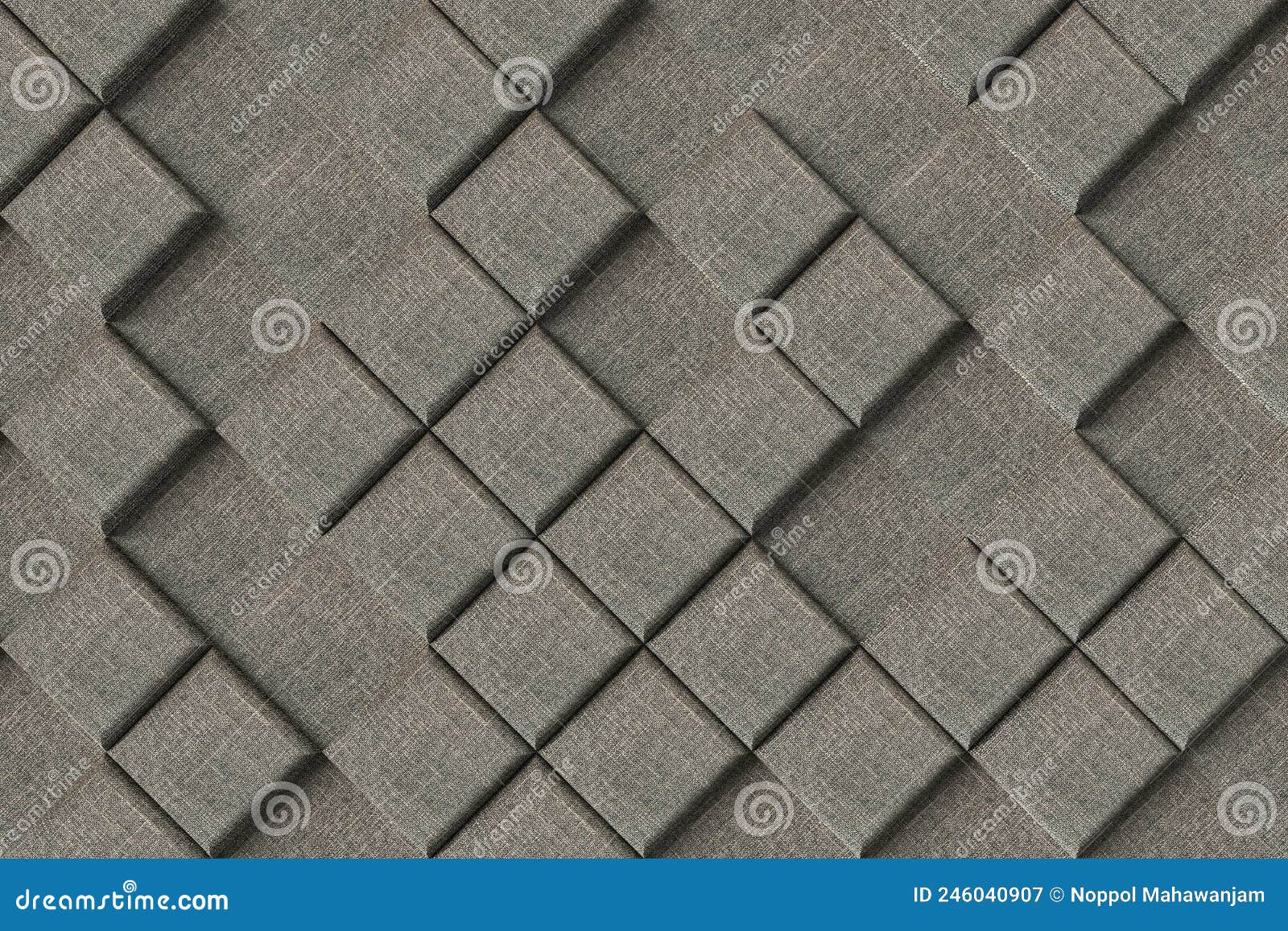 Modern Wall with Fablic Texture. 3D Rendering Stock Illustration ...