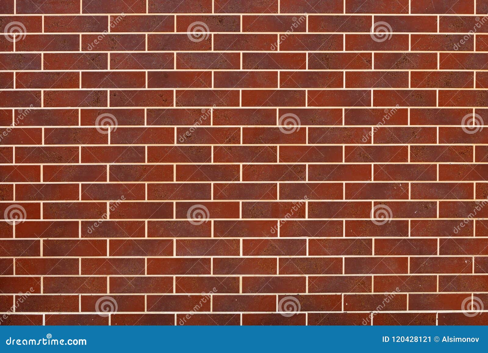 Modern Wall is Made of Red, Decorative Ceramic Clinker Brick. Ba Stock ...