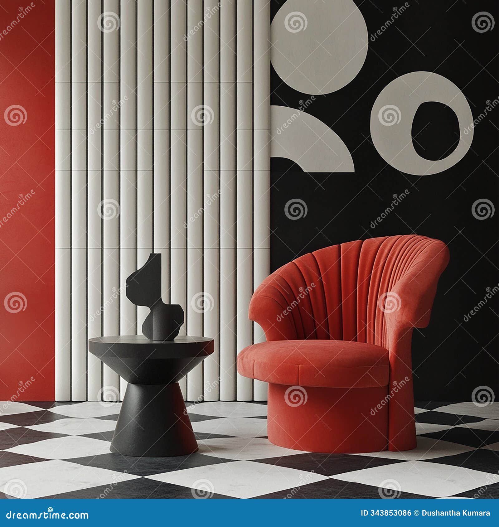 Geometric Illusion: a Modern Wallpaper with Bold Geometric Shapes ...