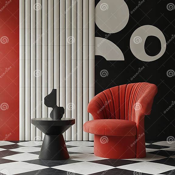 Geometric Illusion: a Modern Wallpaper with Bold Geometric Shapes ...