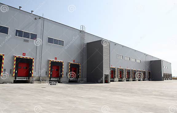 Modern warehouse stock image. Image of exterior, logistics - 18426631