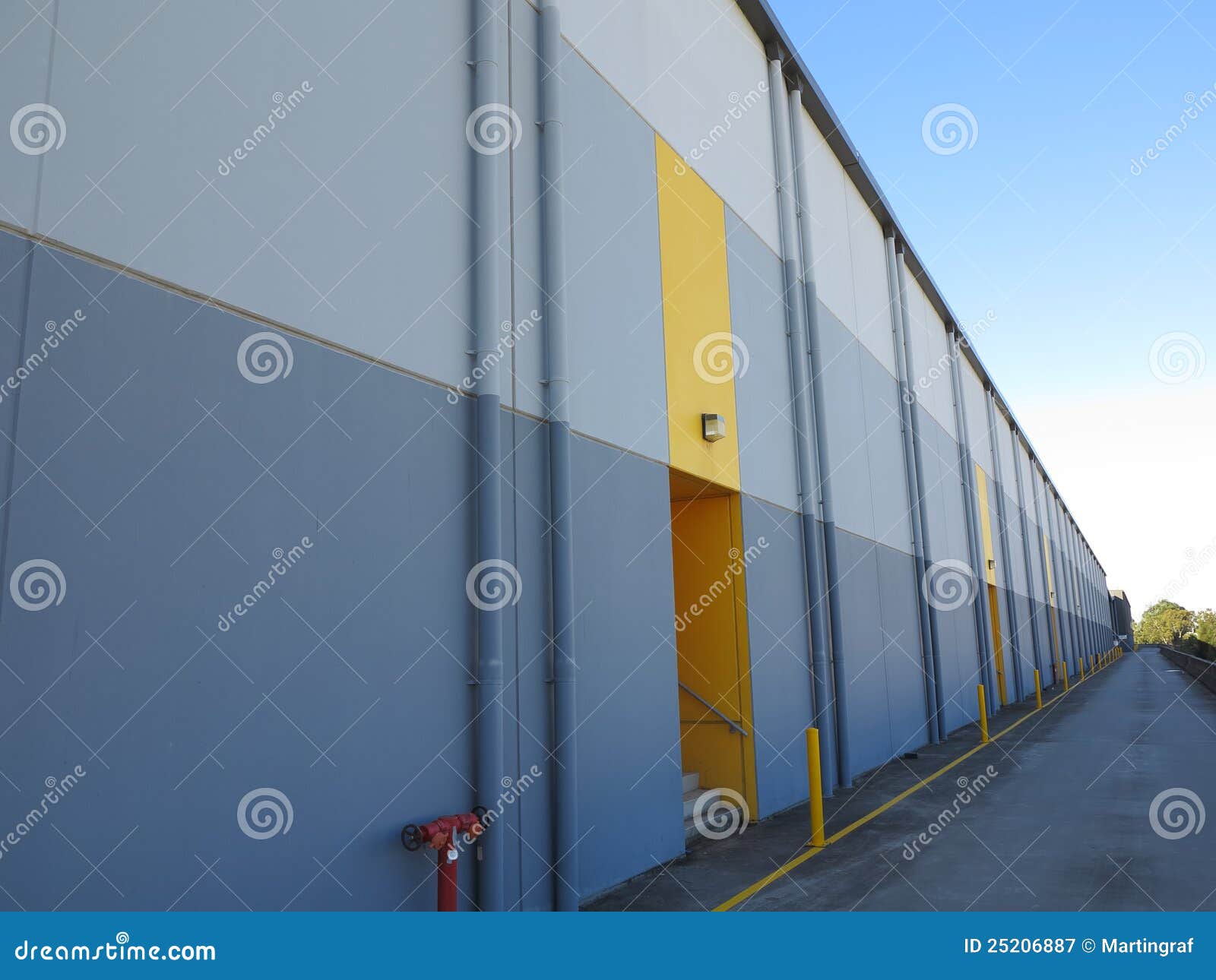 Modern Warehouse Driveway Stock Photography | CartoonDealer.com #25206872