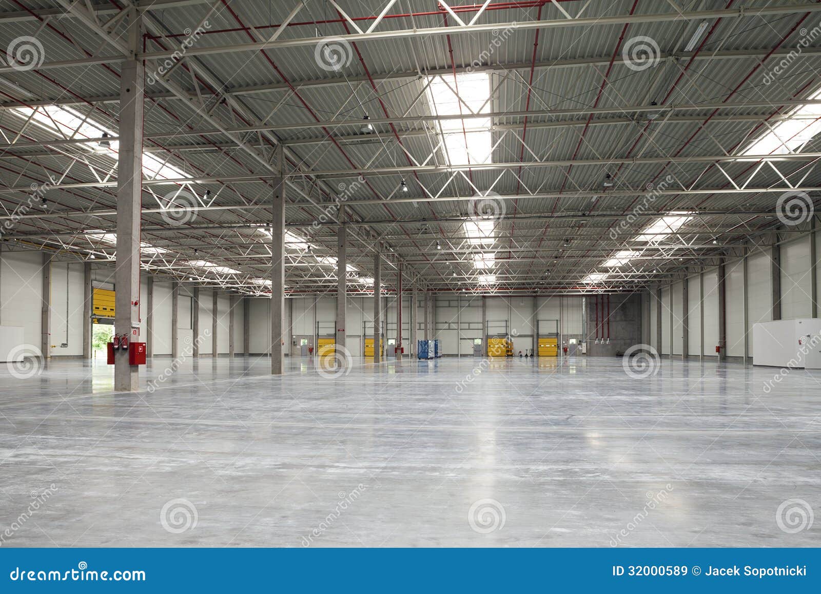 Modern Warehouse stock image. Image of large, distribution - 32000589
