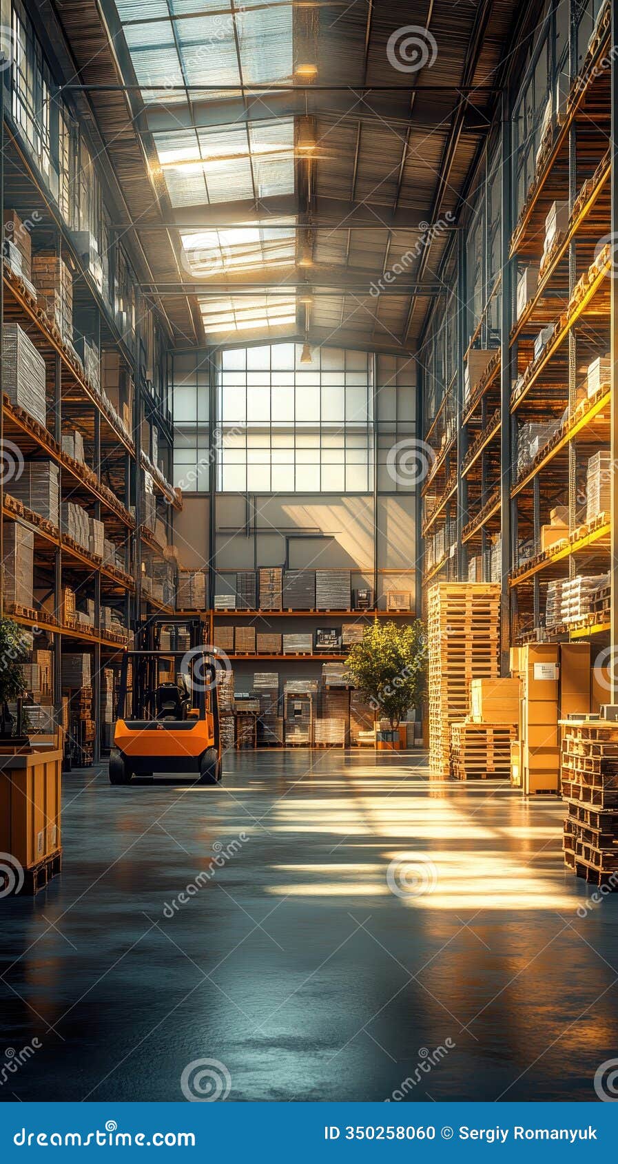 Modern Warehouse Interior with Organized Inventory and Efficient Design ...